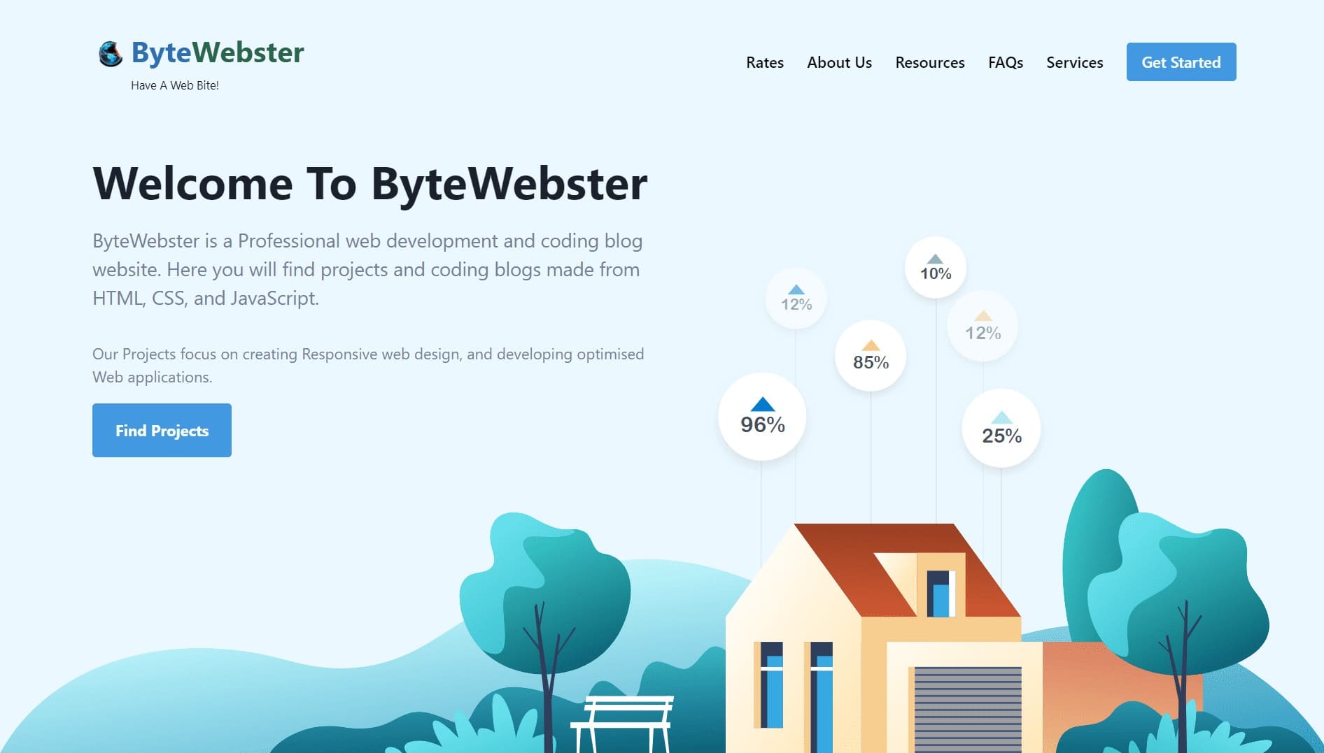 Tailwind CSS Landing Page Theme And Example Bytewebster