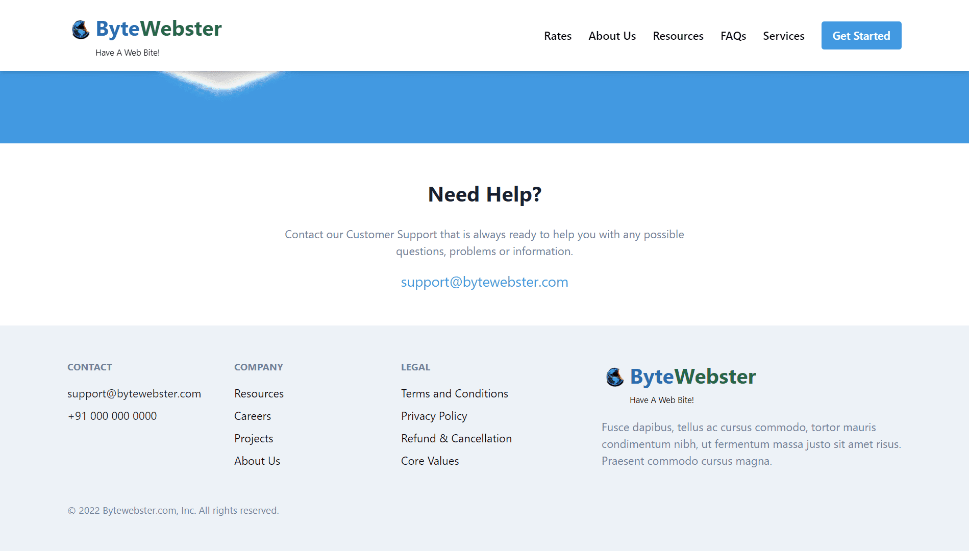 Tailwind CSS Landing Page Theme And Example Bytewebster